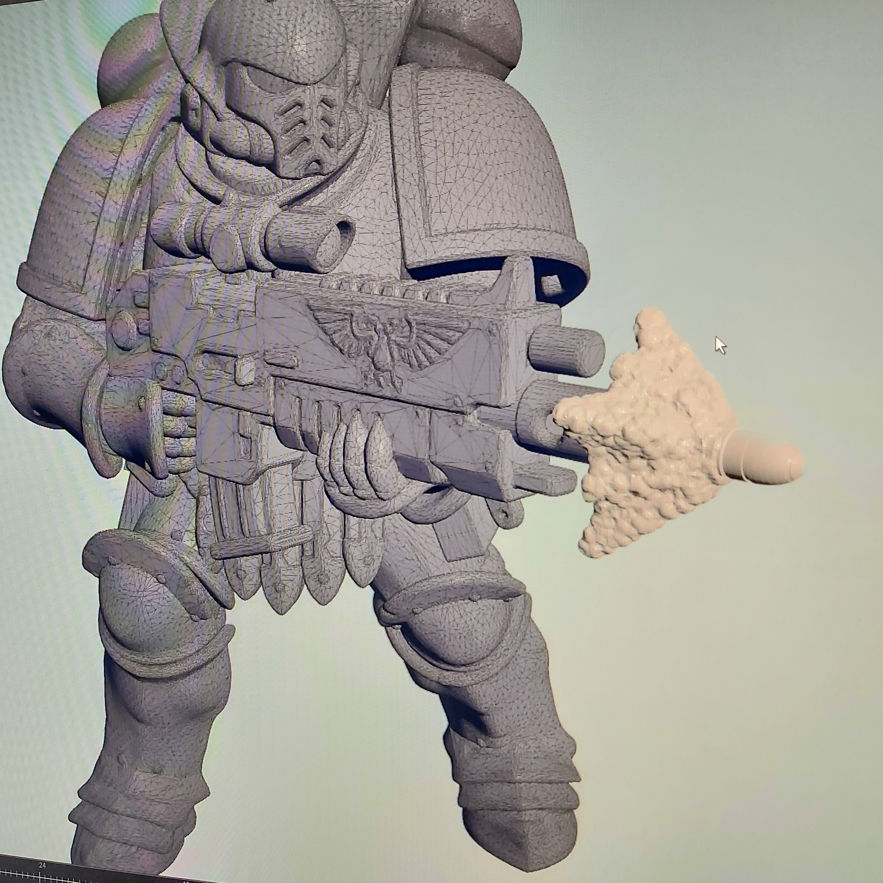 Free STL file W40k bolter small muzzle flash・Object to download and to ...